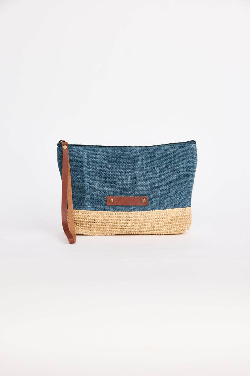 Holiday Beachcomber Clutch - Denim Blue – Binny Bowe Boutique